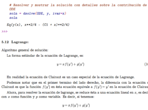 ecuaciones diferenciales de primer orden sagemath python